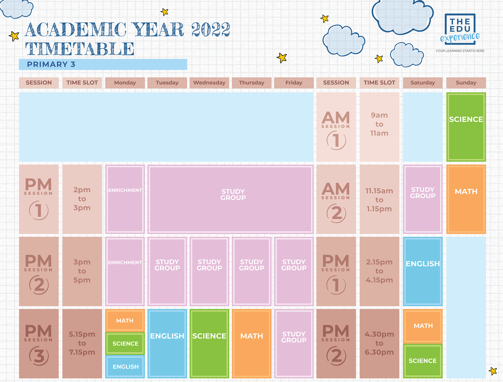 Class Schedule - The Edu Experience